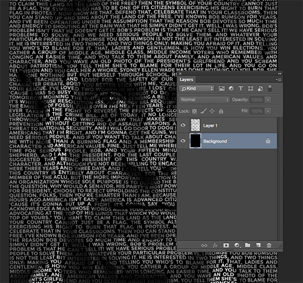 How To Create A Text Portrait Effect In Photoshop