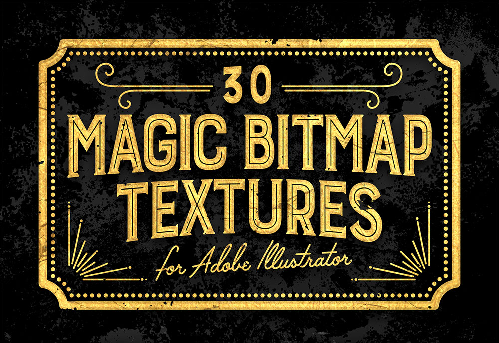 30 Magic Bitmap Texture Graphics For Adobe Illustrator