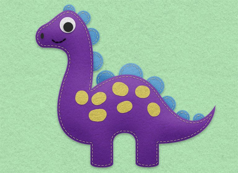 Cute Character with Felt Effects in Photoshop