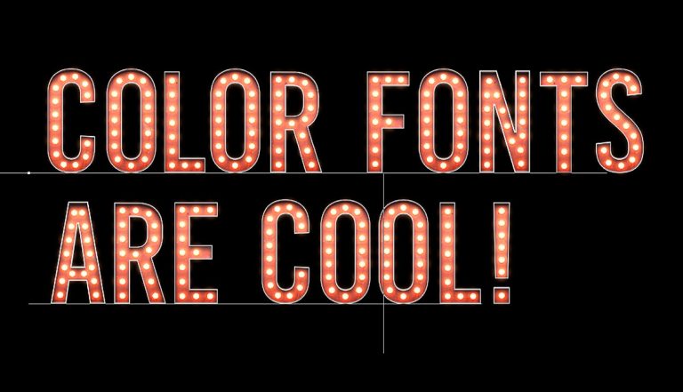 How To Create a Color Font in Photoshop Using Fontself