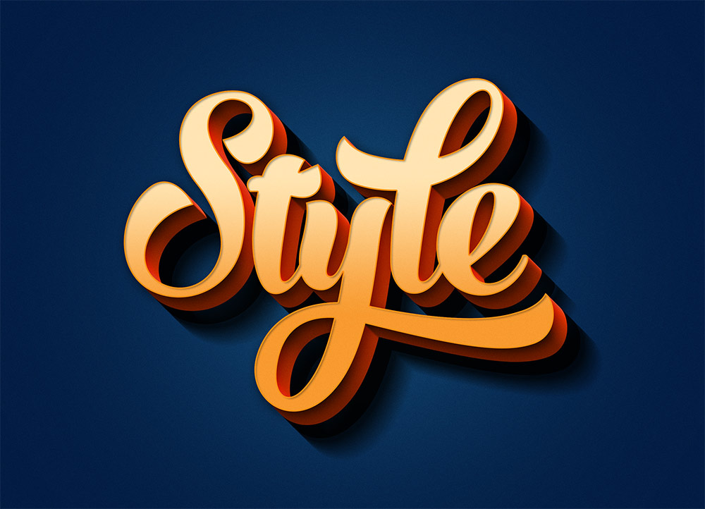 How To Create 3D Text Effects In Photoshop With The Transform Again Technique Senior Graphic 