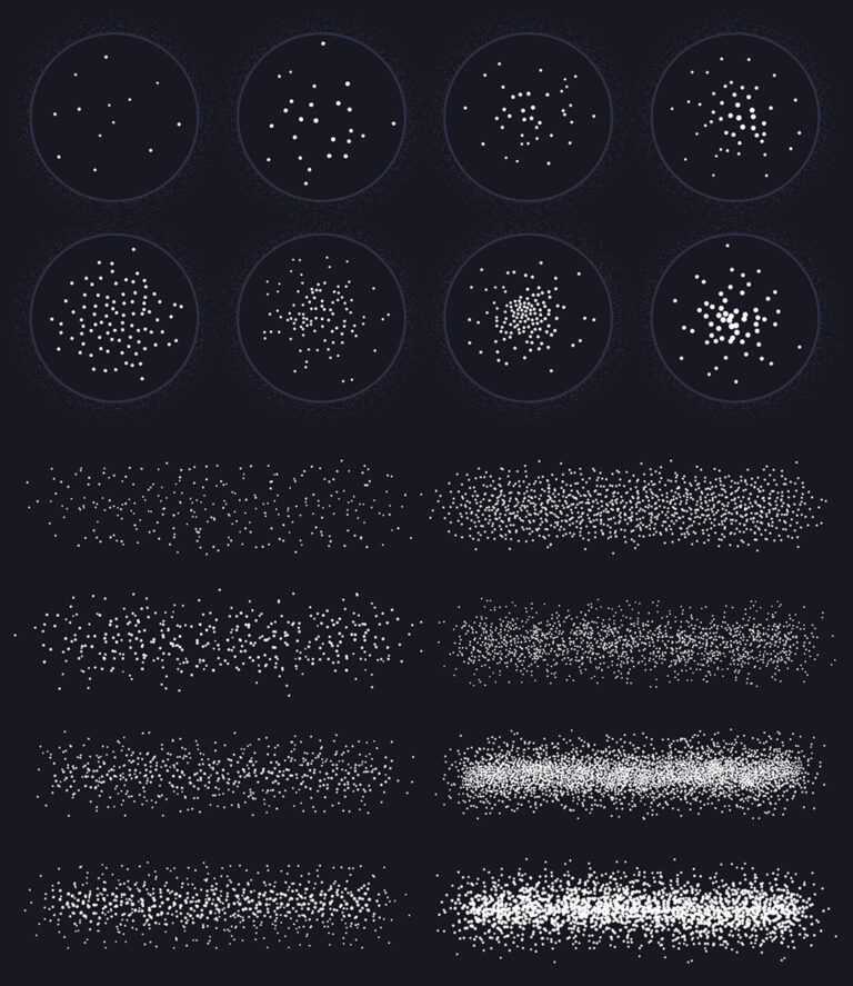 Stipple Shading Brushes for Adobe Photoshop